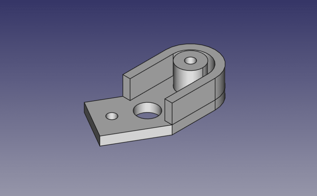 Model Support Bracket in FreeCAD : (Gallery Serial No.21) – Mechnexus