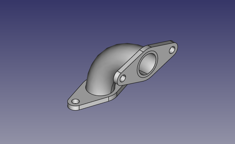 Model Pipe with Flange in FreeCAD : (Gallery Serial No.28) – Mechnexus
