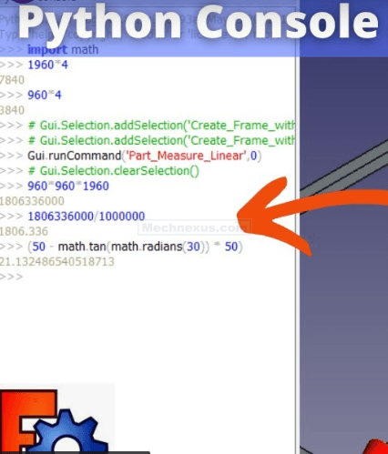 Use Python Console as Scientific Calculator in FreeCAD – Mechnexus