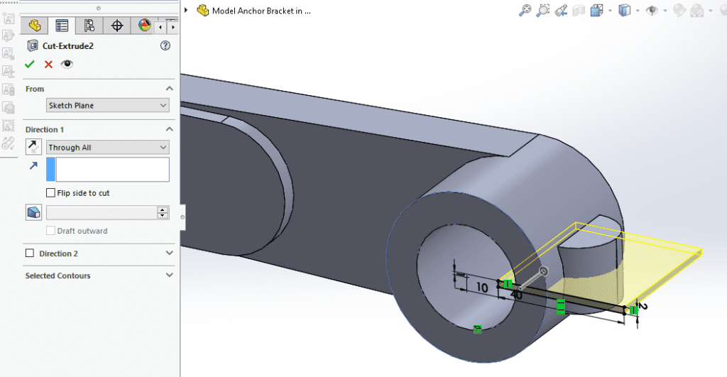 Model Anchor Bracket in SolidWorks : (Gallery Serial No.11) – Mechnexus