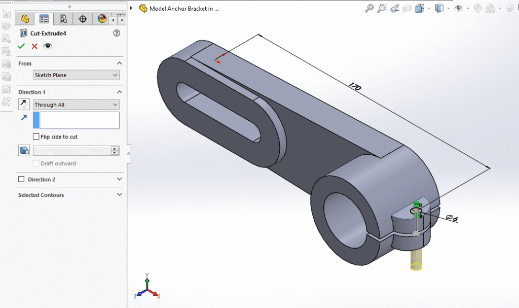 Model Anchor Bracket in SolidWorks : (Gallery Serial No.11) – Mechnexus