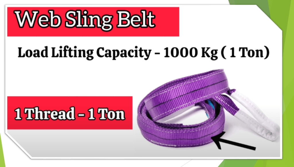 Web Sling Belt Capacity with meaning of Color Code – Mechnexus
