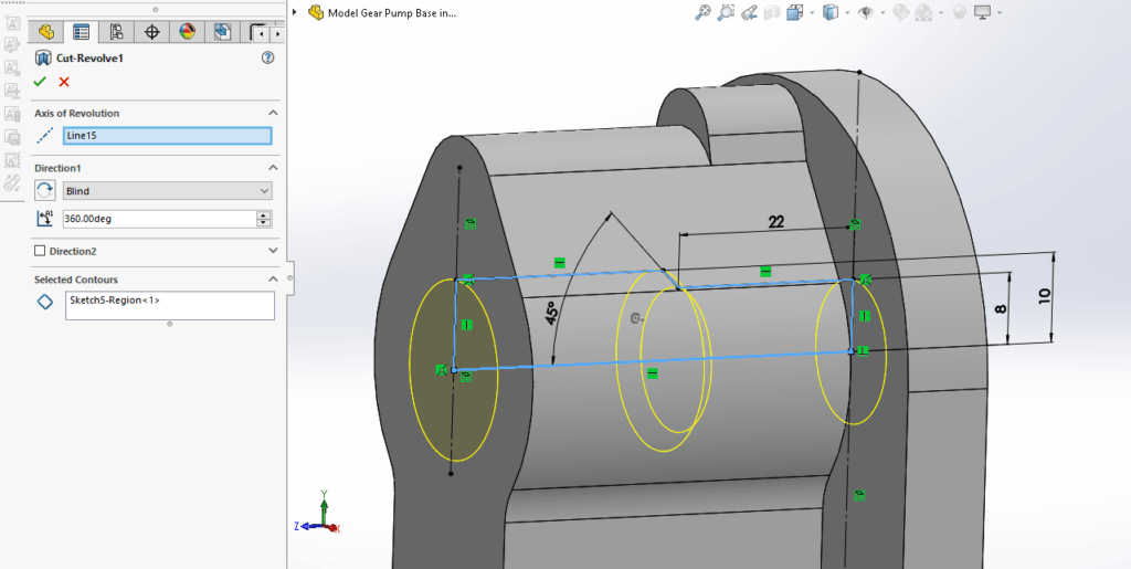 Model Gear Pump Base in SolidWorks – Mechnexus