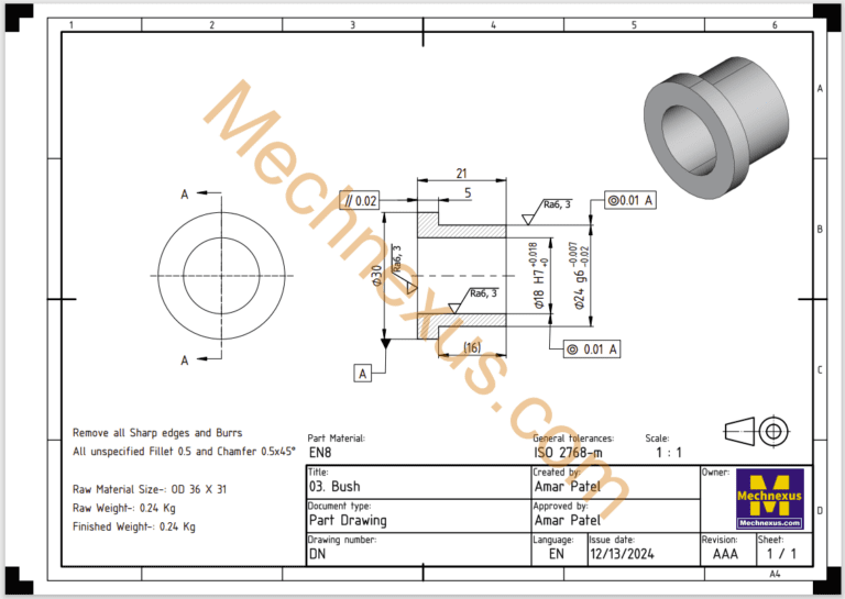 Mechnexus Technical 2D Drawings – Mechnexus