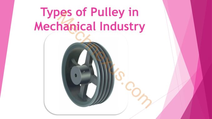 Types of Pulley in Mechanical Industry – Mechnexus