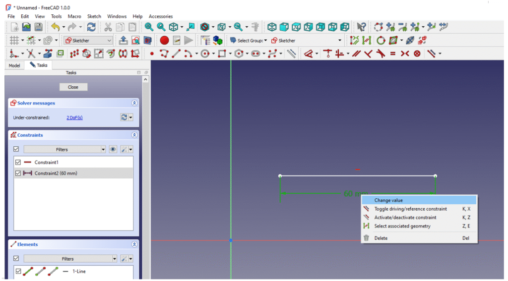 Multiple ways to Edit Constraint in FreeCAD Sketcher Workbench – Mechnexus