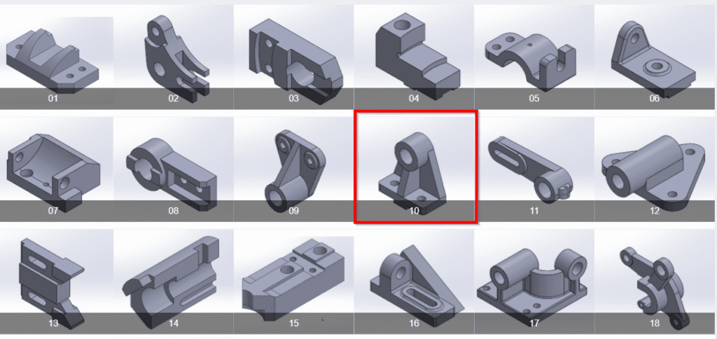 Model Counter Bearing Bracket in SolidWorks : (Gallery Serial No.10 ...