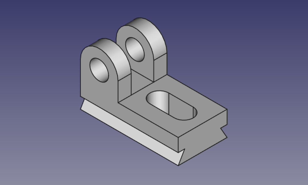Model Support Bracket in FreeCAD : (Gallery Serial No.14) – Mechnexus