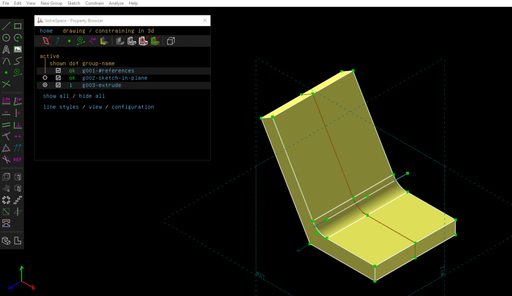 Model L Shape Bracket in Solve Space – Mechnexus
