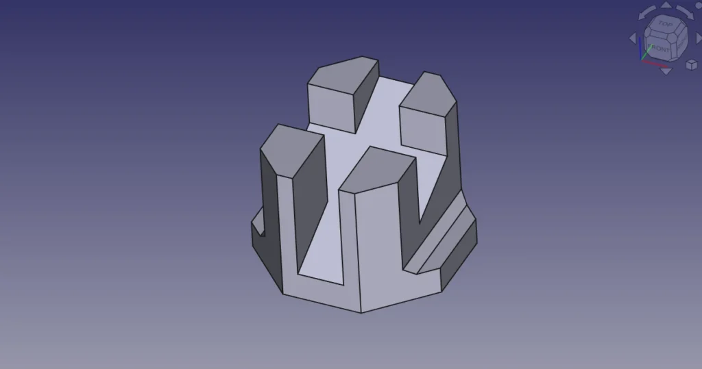 Prismatic Column with Slope in FreeCAD (Gallery Serial No.201) – Mechnexus