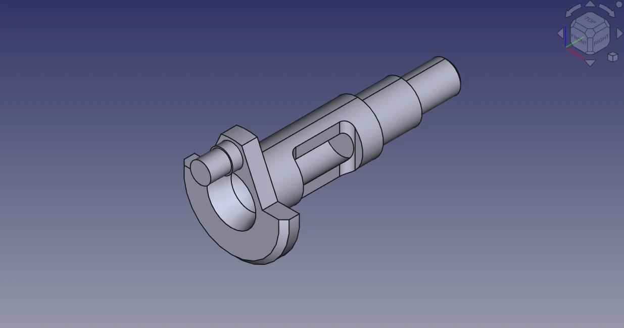 Model Rotor Shaft in FreeCAD (Gallery Serial No.255) – Mechnexus